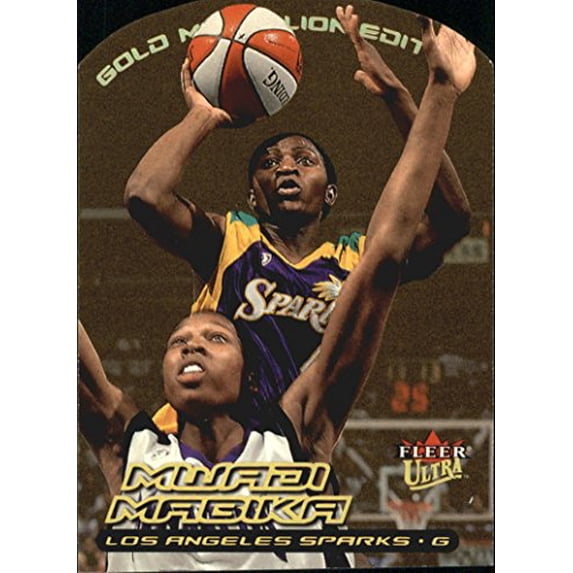 2000 Ultra WNBA Gold Medallion #89 Mwadi Mabika WNBA Basketball Trading ...