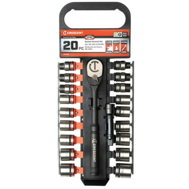Crescent Assorted Sizes x 1/4 in. drive Metric and SAE 6 and 12 Point ...