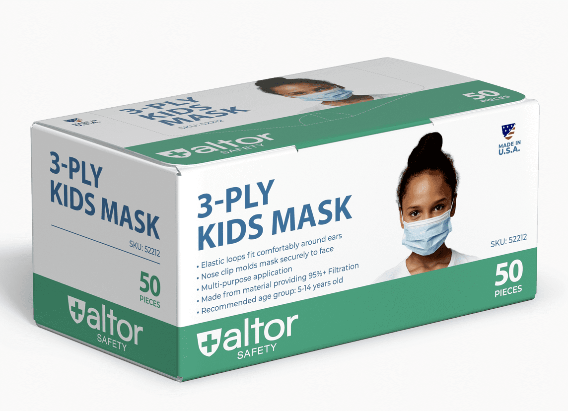 Altor Kids Face Masks - Soft and Made in USA - Walmart.com