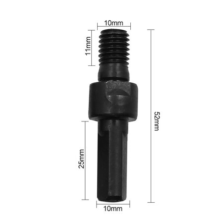 Kit 4, bit adapter, M10 connector, hexagonal, black | Walmart Canada