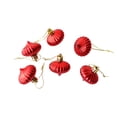 6pcs Onion Shaped Hanging Ornaments Red White Blue Baubles Set for ...