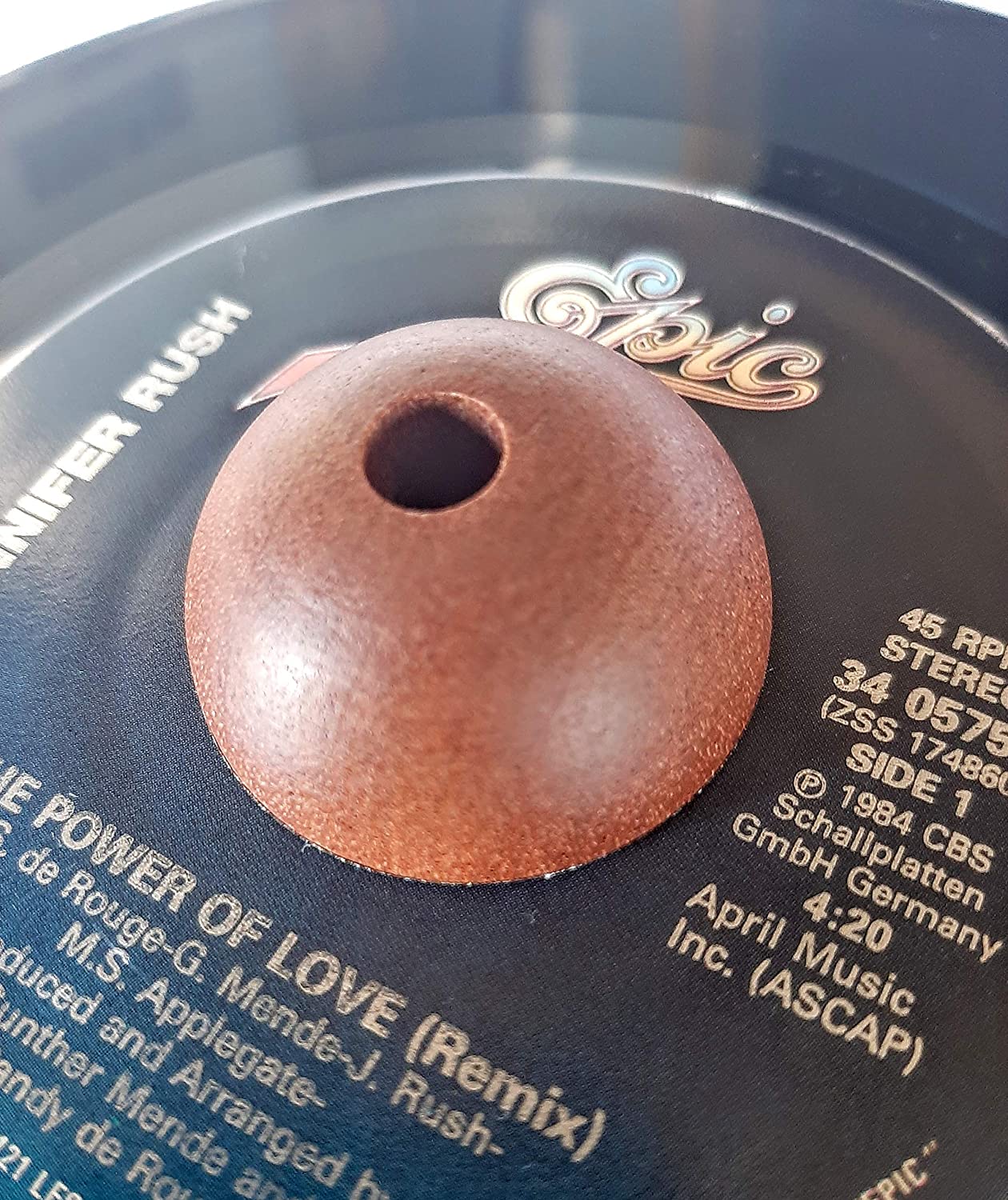 45 RPM Adapter - Wooden Dome - 7 inch Vinyl Record Adapter | Walmart Canada