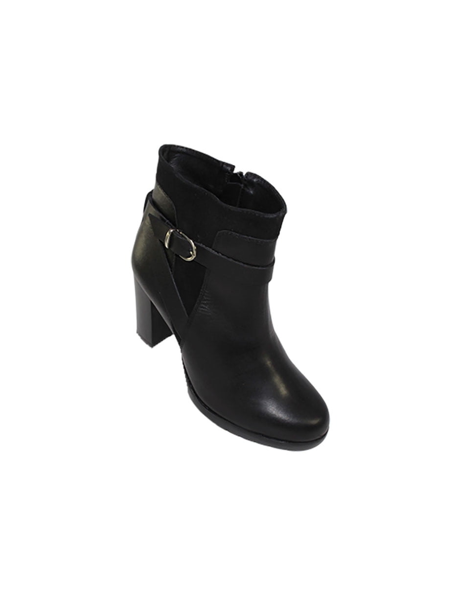 BOTINES TACONES GIUSTO DAMA MUJER NEGRO PIEL 40212 LEON 40212p | Bodega ...