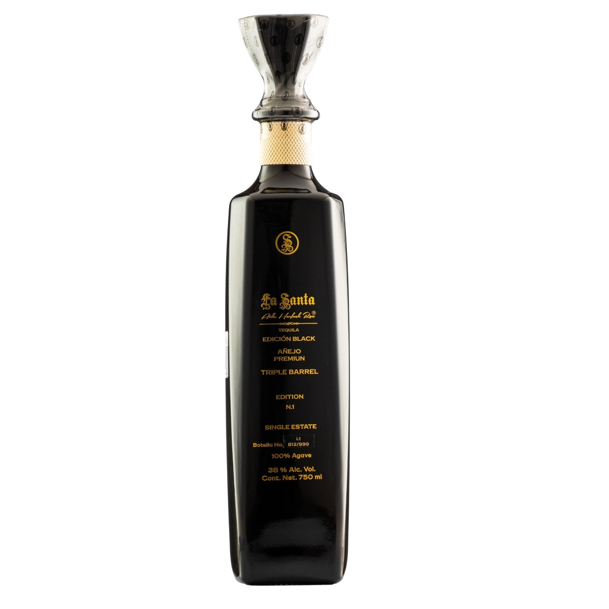 Tequila La Santa Black Añejo Premium Triple Barrel 750 Ml La Santa ...