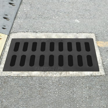 2 Pack Black 4" Outdoor Round Flat Drain Grate Cover - Walmart.com