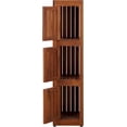 Sula Three-Level Square Teak Tower Floor Cabinet - Walmart.com