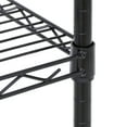 "ZENSTYLE 31.2""H Black Metal Frame Utility Rack, 3-Shelf Adjustable ...