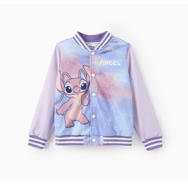 Disney Stitch Boys Girls Bomber Jacket Tye Die Graphic Outerwear ...