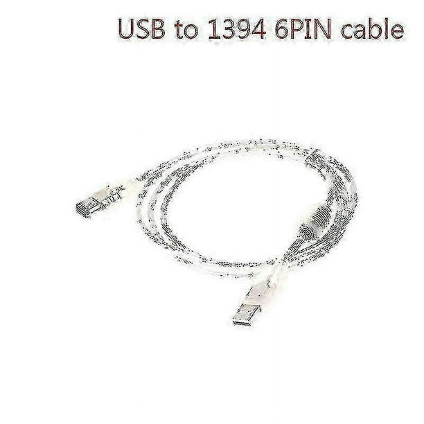 X Cable adaptador conversor Firewire Ieee 1394 de 6 pines macho a USB 2.0 macho Shytmv (exwo ...