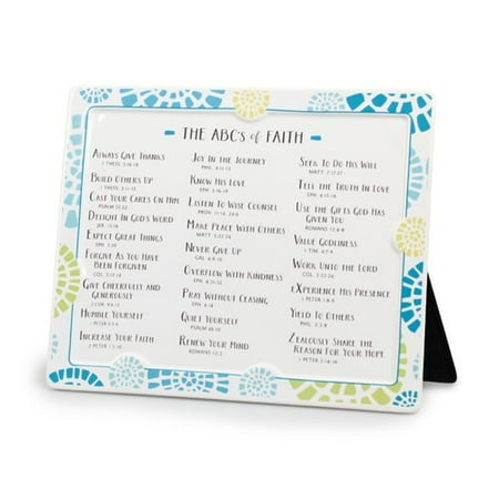 Lighthouse Christian Products ABC's of Faith Plaque - Walmart.com