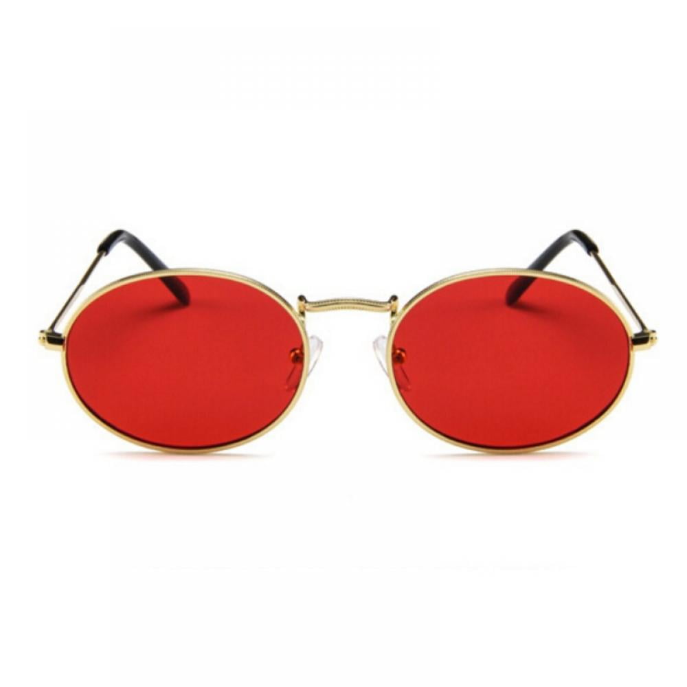 Round Red Sunglasses Men