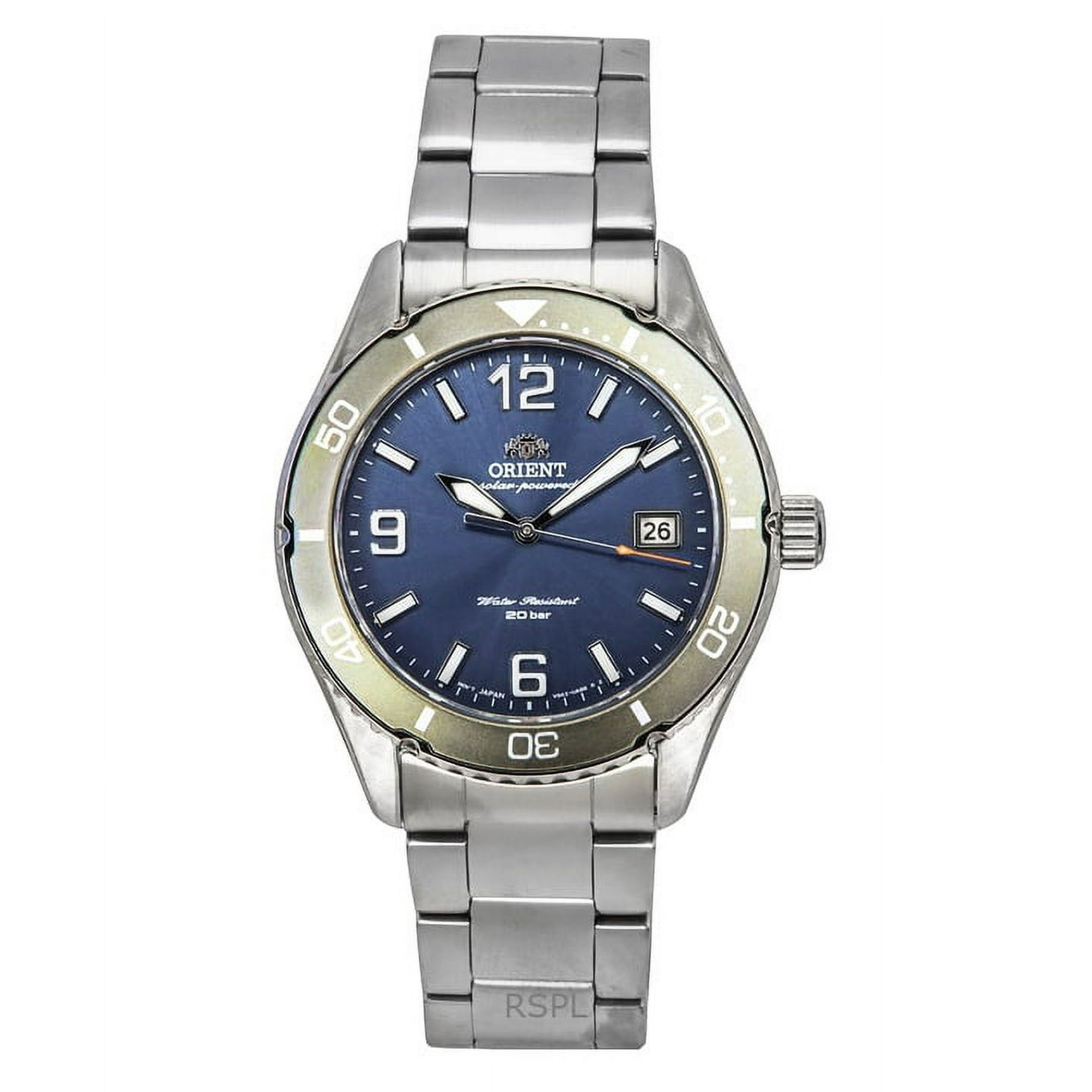 Click here for Orient Mako Iii Stainless Steel Blue Dial Solar Di... prices