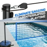 Haokelball Outdoor Volleyball Net Set with LED Light, Adjustable 15 ...