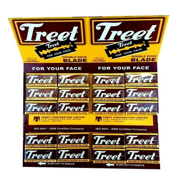 Treet Platinum Super Stainless Double Edge Razor Blades, (100 Blades ...