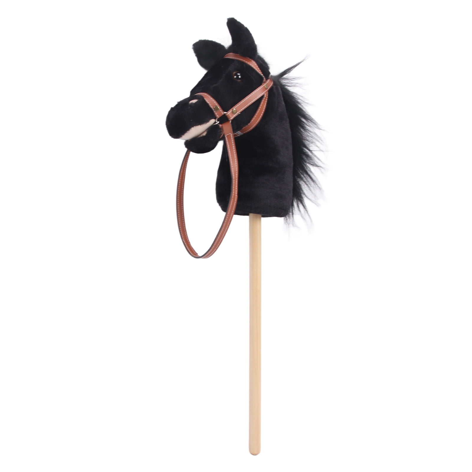 Plush Horse Riding Stick, Cartoon Handcrafted Plush Stick Horse Toy ...