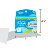 Equate Women's The Ultimate 5 Blade Razor Refill Cartridges, 6 Count ...