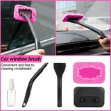 THINKWORK Pink Car Duster Interior Kit, 17-Piece Car Cleaning Set with ...
