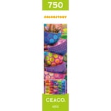 Ceaco 750-Piece Colorstory - Teacups Interlocking Jigsaw Puzzle ...