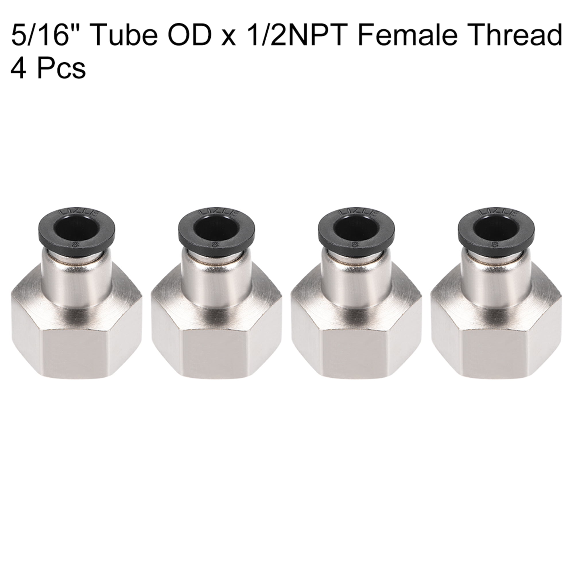 1/2NPT Female Straight Thread 5/16" Tube OD Push In Joint Pneumatic ...
