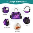 ALAZA Purple Tie Dye Print Cooler Lunch Bag Insulated Reusable Lunch ...
