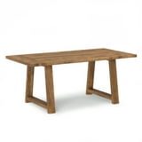 Whitley 72 inch Wide Solid Mango Farmhouse Dining Table in Burnt Wax ...