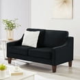 Modern Loveseat sofa for Living Room, Upholstered Velvet Small Couch ...