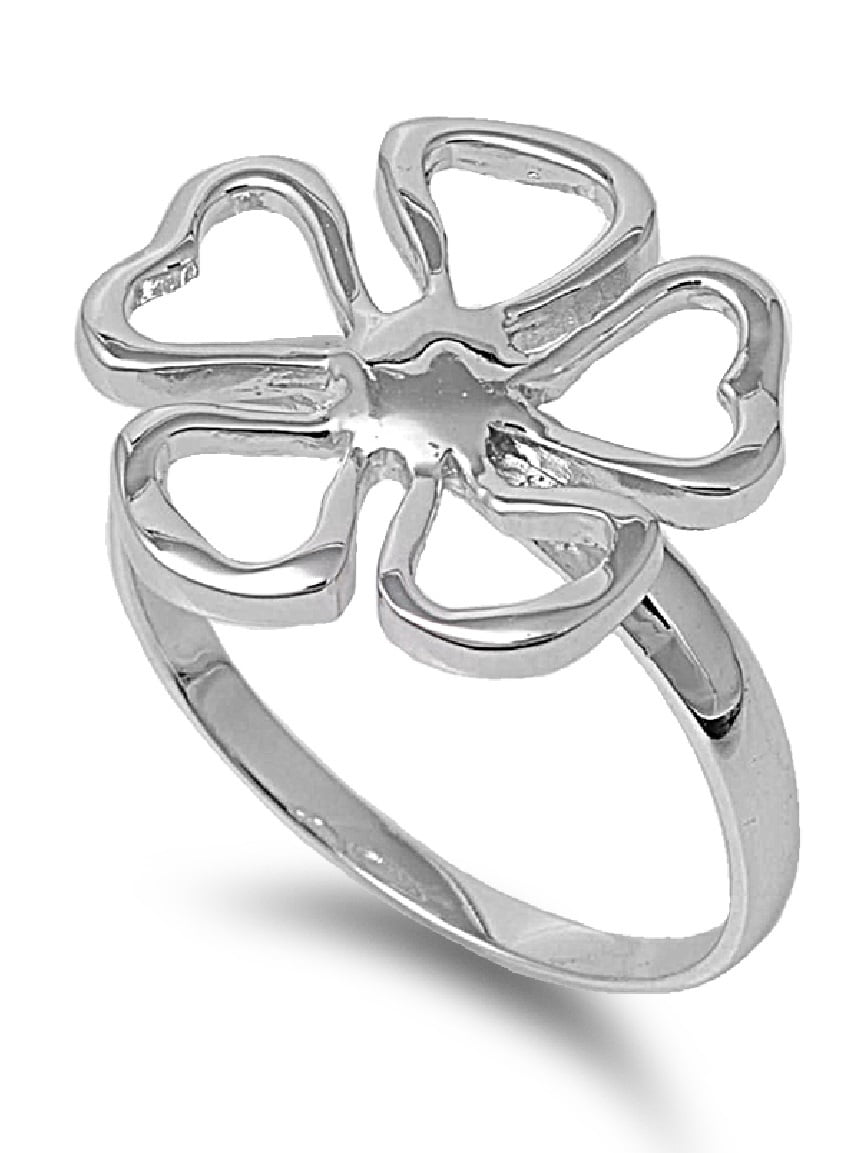 925 Sterling Silver Lady in a Bath Flower Ring Size 9 - Walmart.com