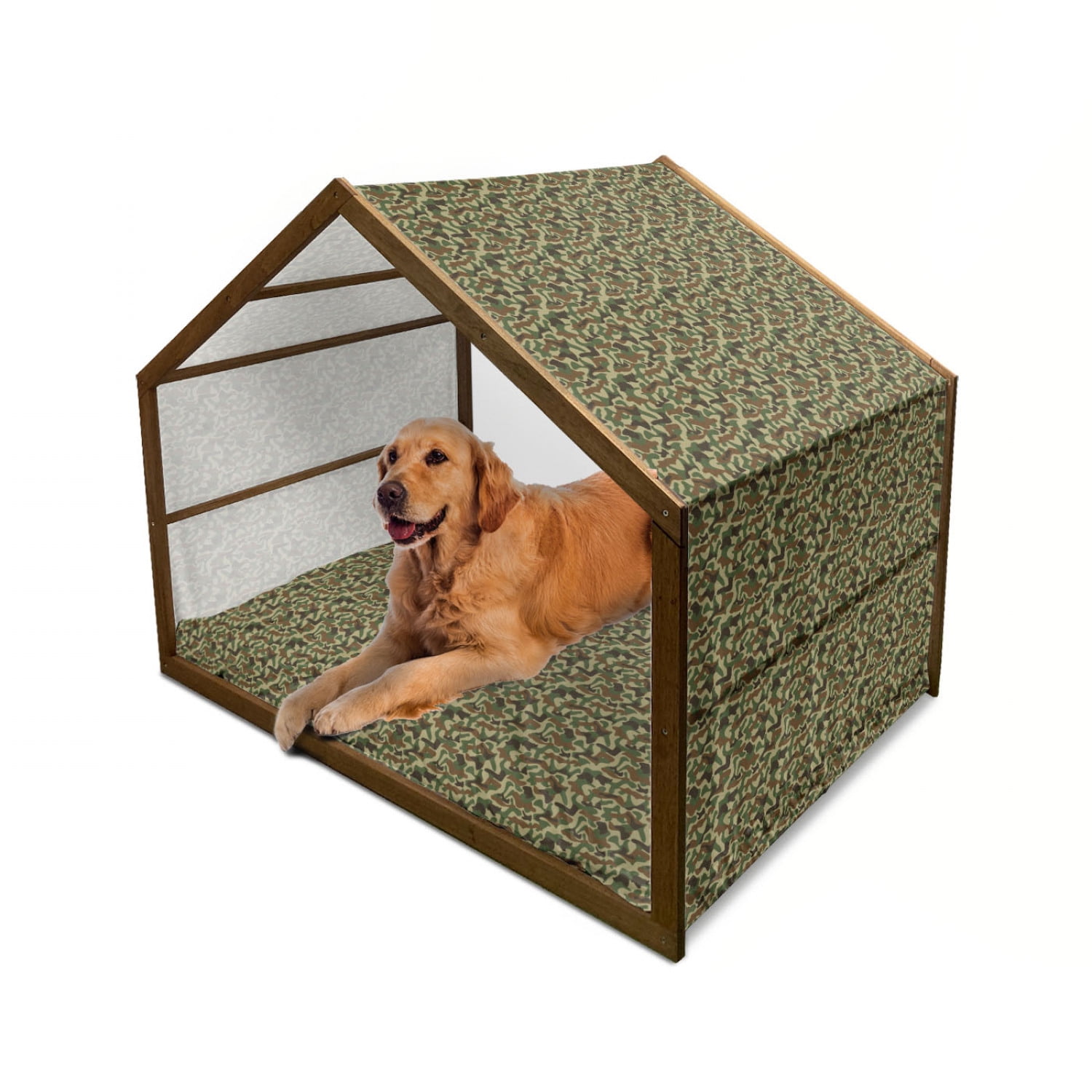 Camouflage Pet House, Squad Uniform Design with Vivid Color Scheme ...