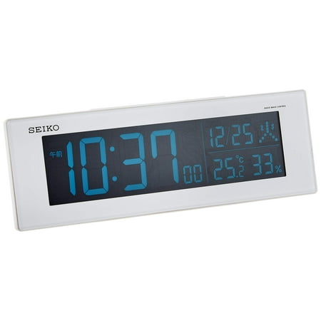 Seiko Clock Table Clock 02: White Pearl Body Size: 7.3 × 22.2 × 4.5cm ...