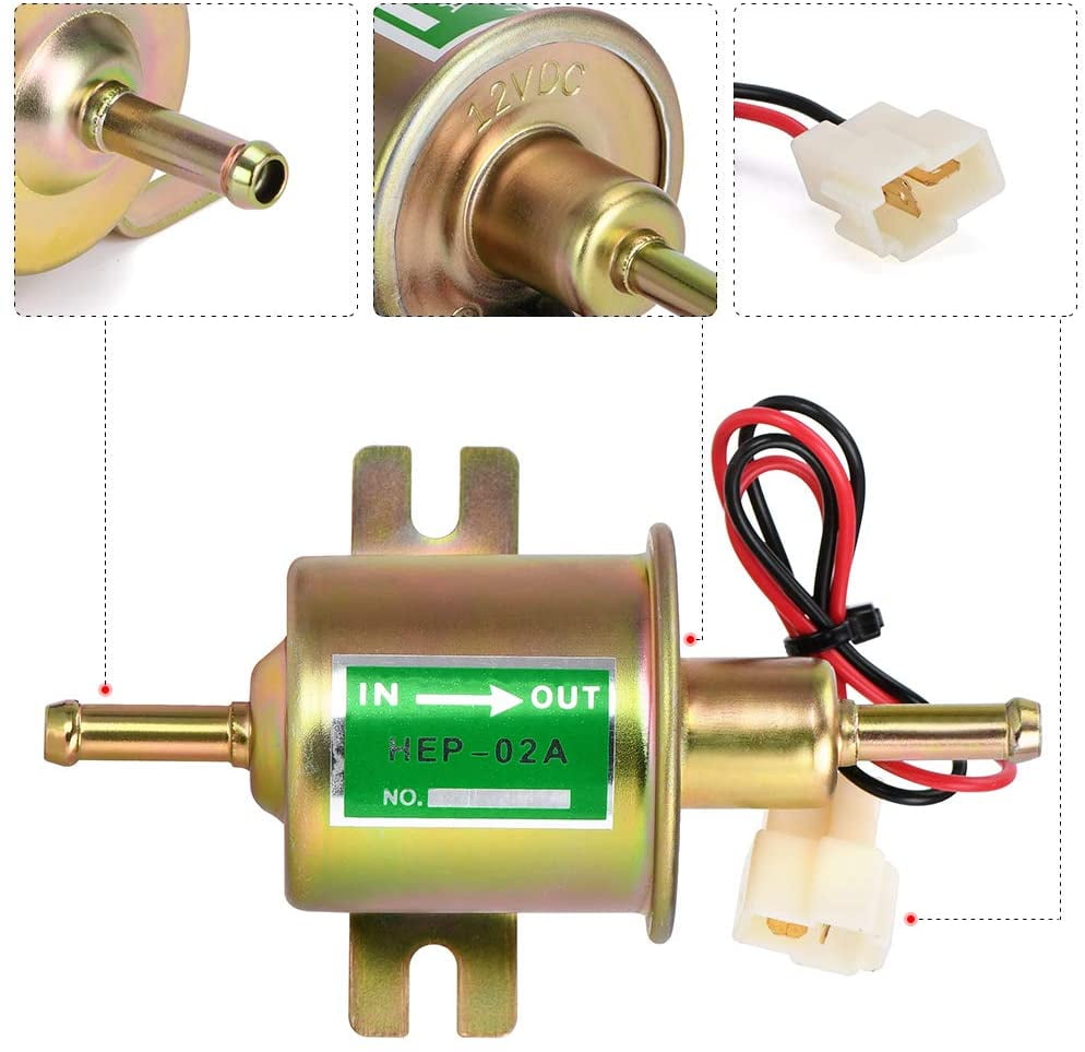 Buy Carbole Universal 12V Electric Fuel Pump 4-7 Psi Gas Diesel Low Pressure 5/16 Online at ...