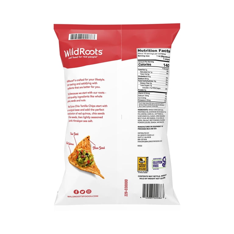 Wild Roots Red Quinoa Chia Chips (16, 06/01/2024
