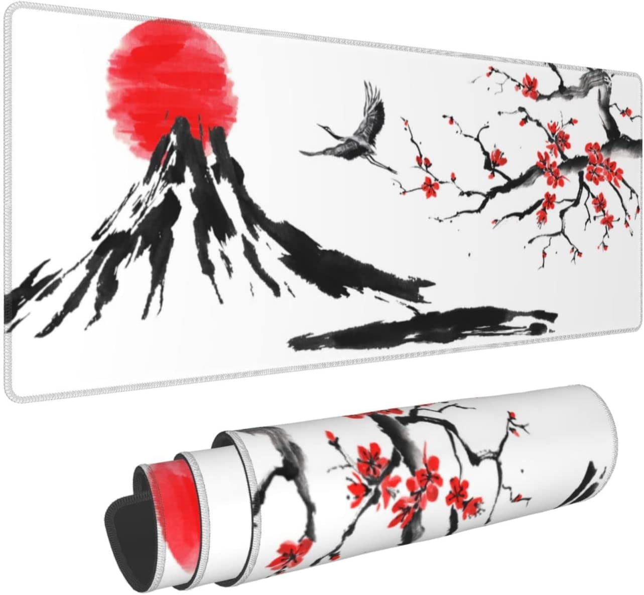 Japanese Cherry Blossom Mouse Pad, Waterproof Sakura Extended Large ...