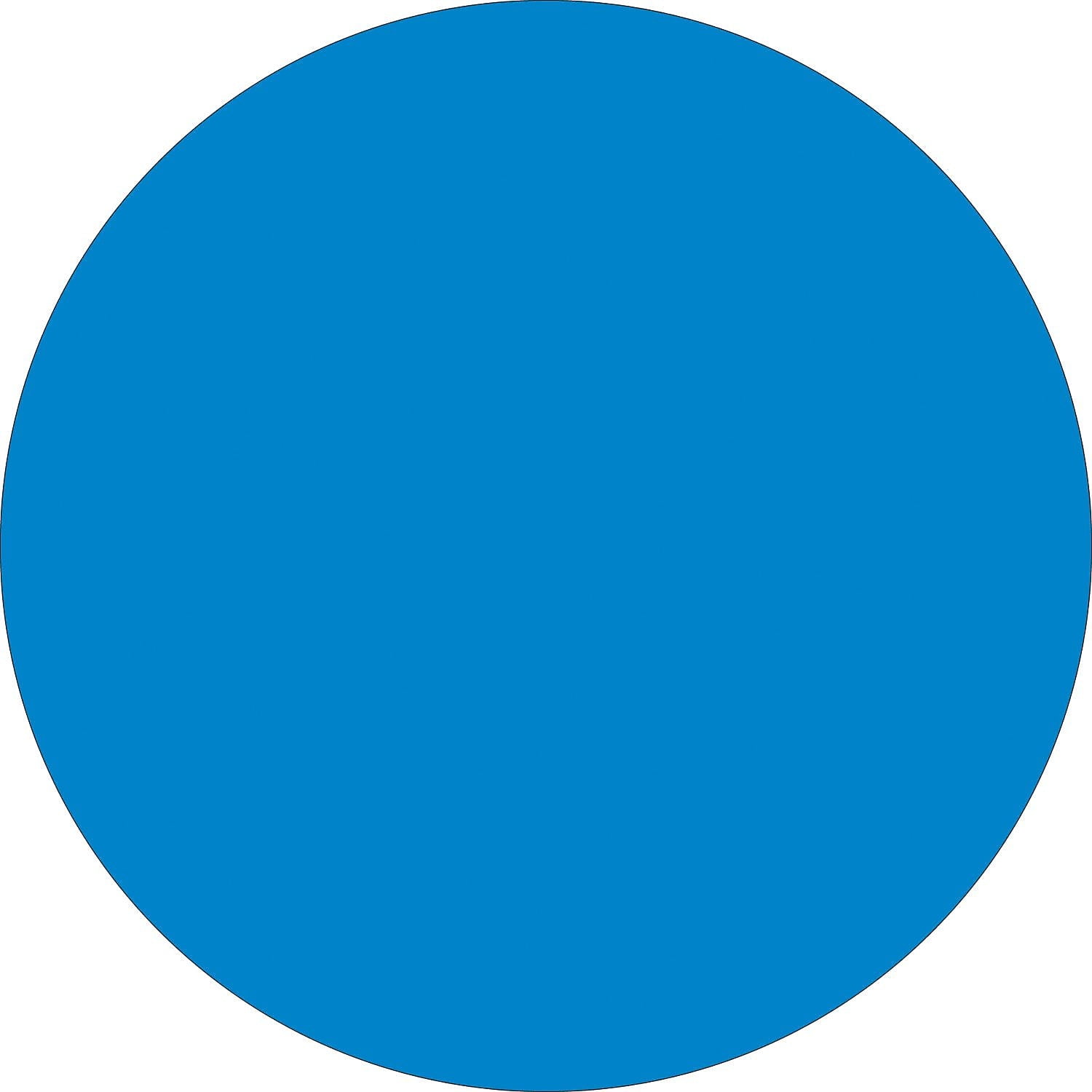 Tape Logic Inventory Circle Labels 1 1/2" Light Blue 500/Roll DL612C ...