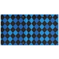 Black and Blue Color Checkerboard Pattern Round Ring Binder 3 Rings 1.5 ...