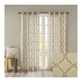 Fretwork Curtains 50x84 Inch - Grommet Top Window Panel - Geometric ...