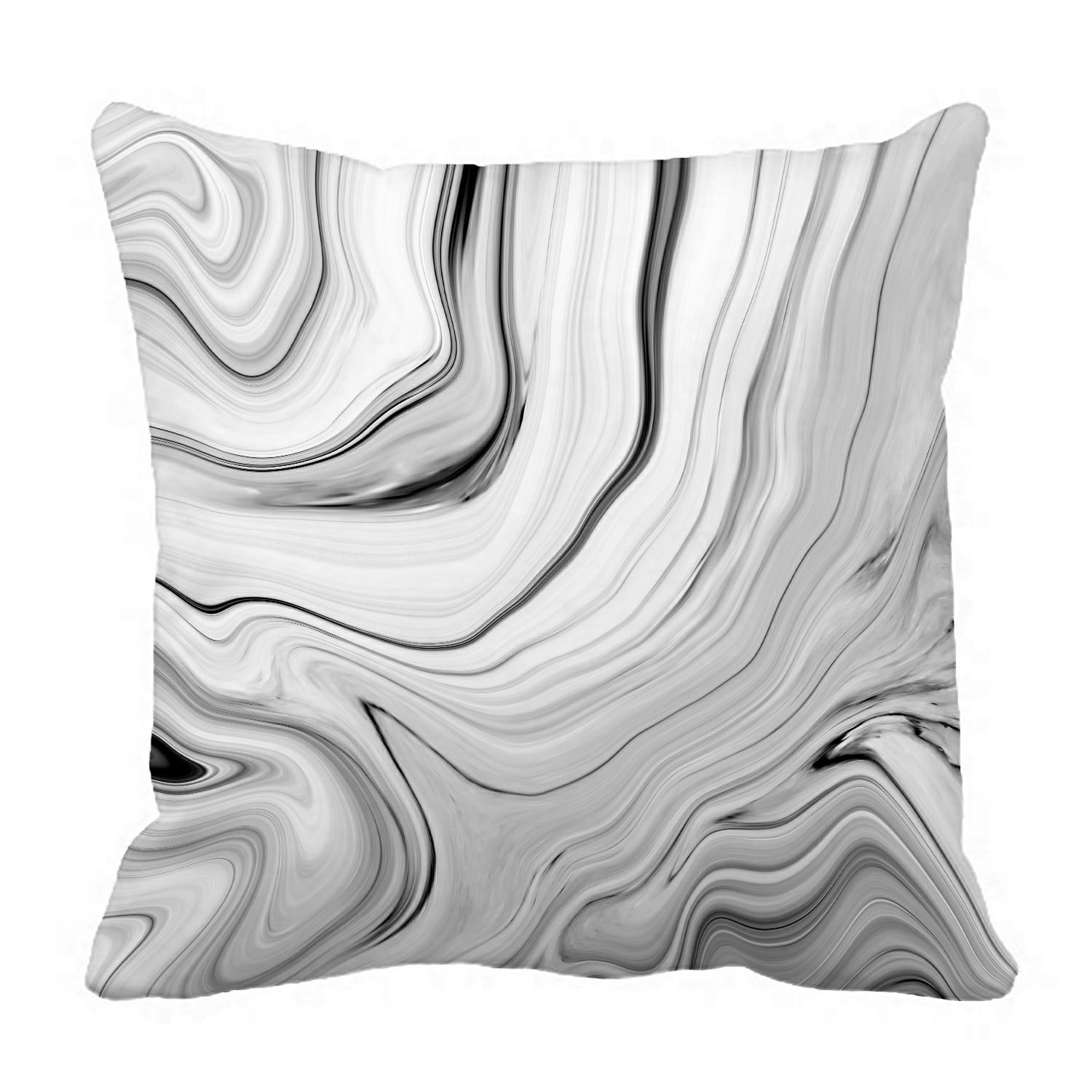 ECZJNT marble texture Black white Handmade technique Pillow Case Pillow ...