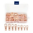 60 Pcs Ring Terminal Connector,SC6 to 25 Tinned Copper Wire Lugs with ...