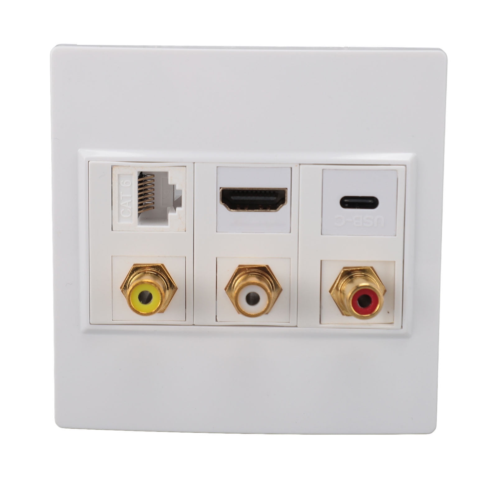 Click here for Walfront Cat6 Usb C Rca Wall Plate  Multi Interfac... prices