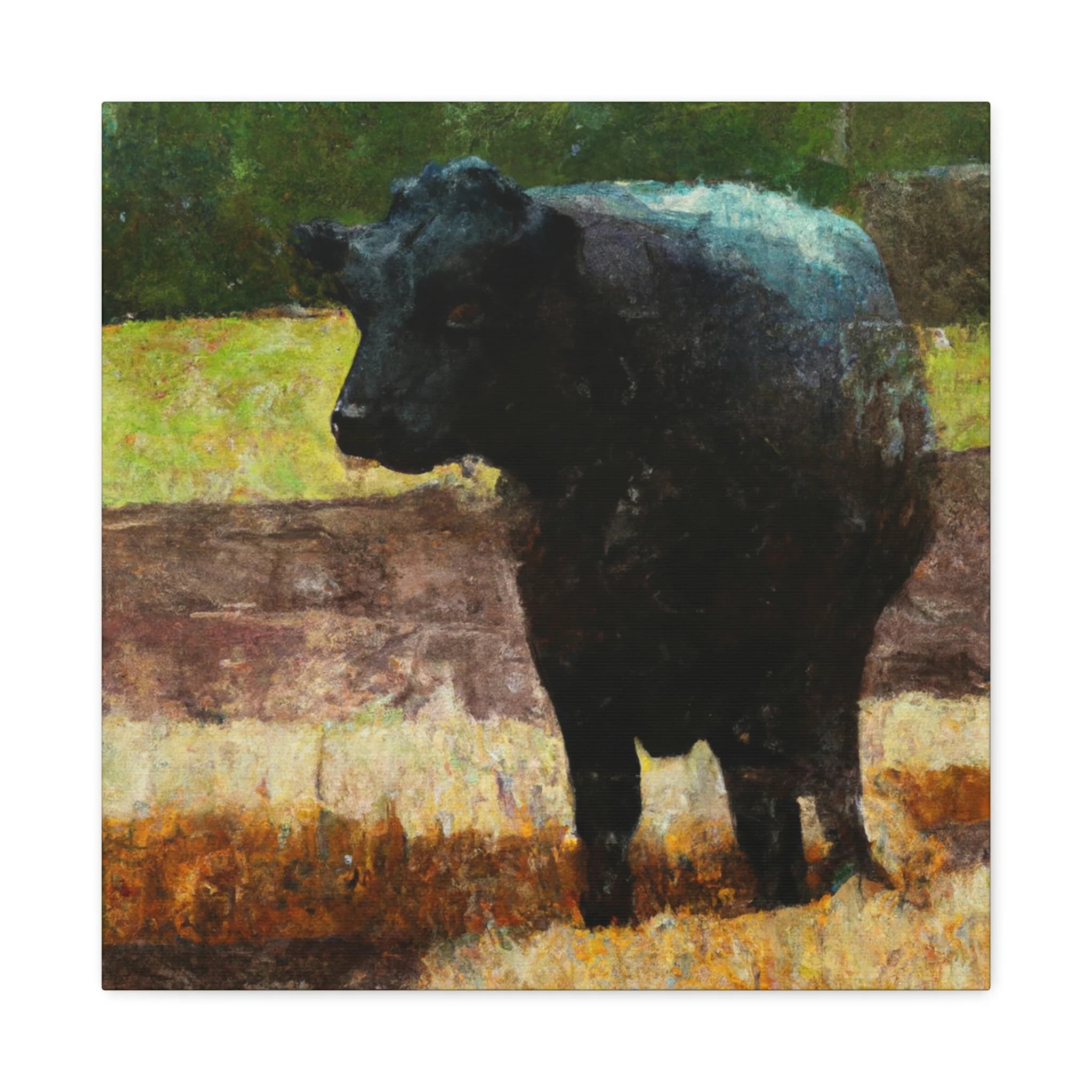 Black Angus Impressionism - Canvas - Walmart.com