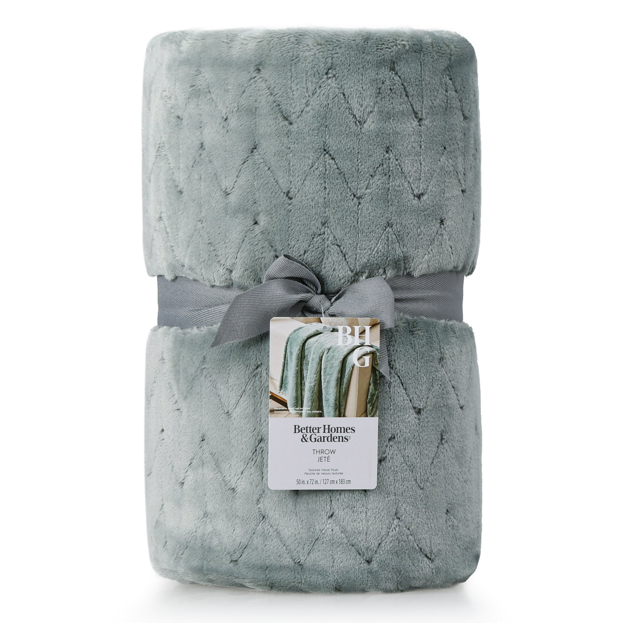 Click here for Better Homes & Gardens Soft Plush Grey Throw Blank... prices