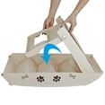 ZENY Small, Portable, Folding 4-Step Pet Stairs Ladder for Dogs and ...