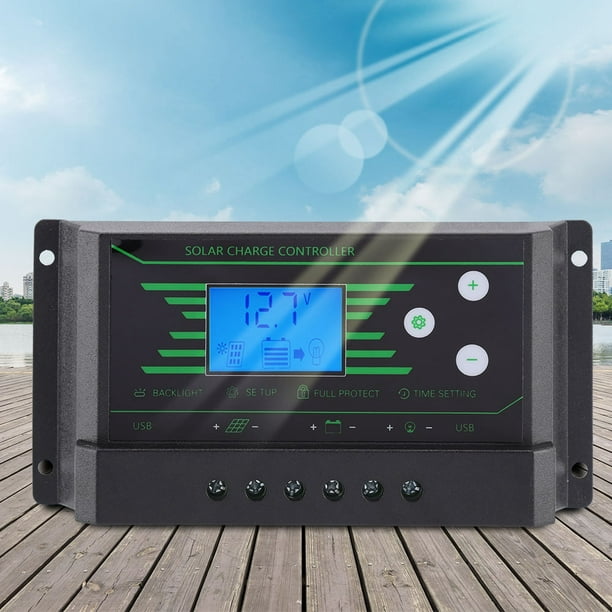 Solar Charge Controller,12V/24V Solar Controller Dual A Solar Charge ...