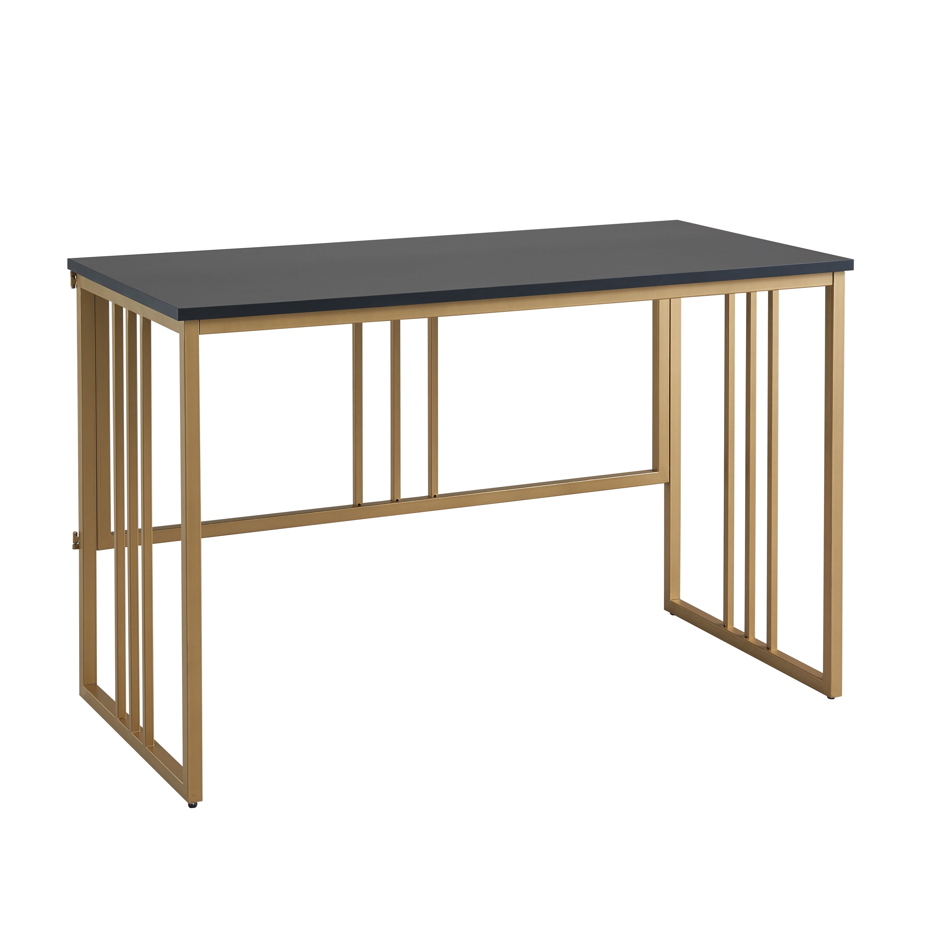 Leick Home Mission Computer Desk in Black and Gold - Walmart.com