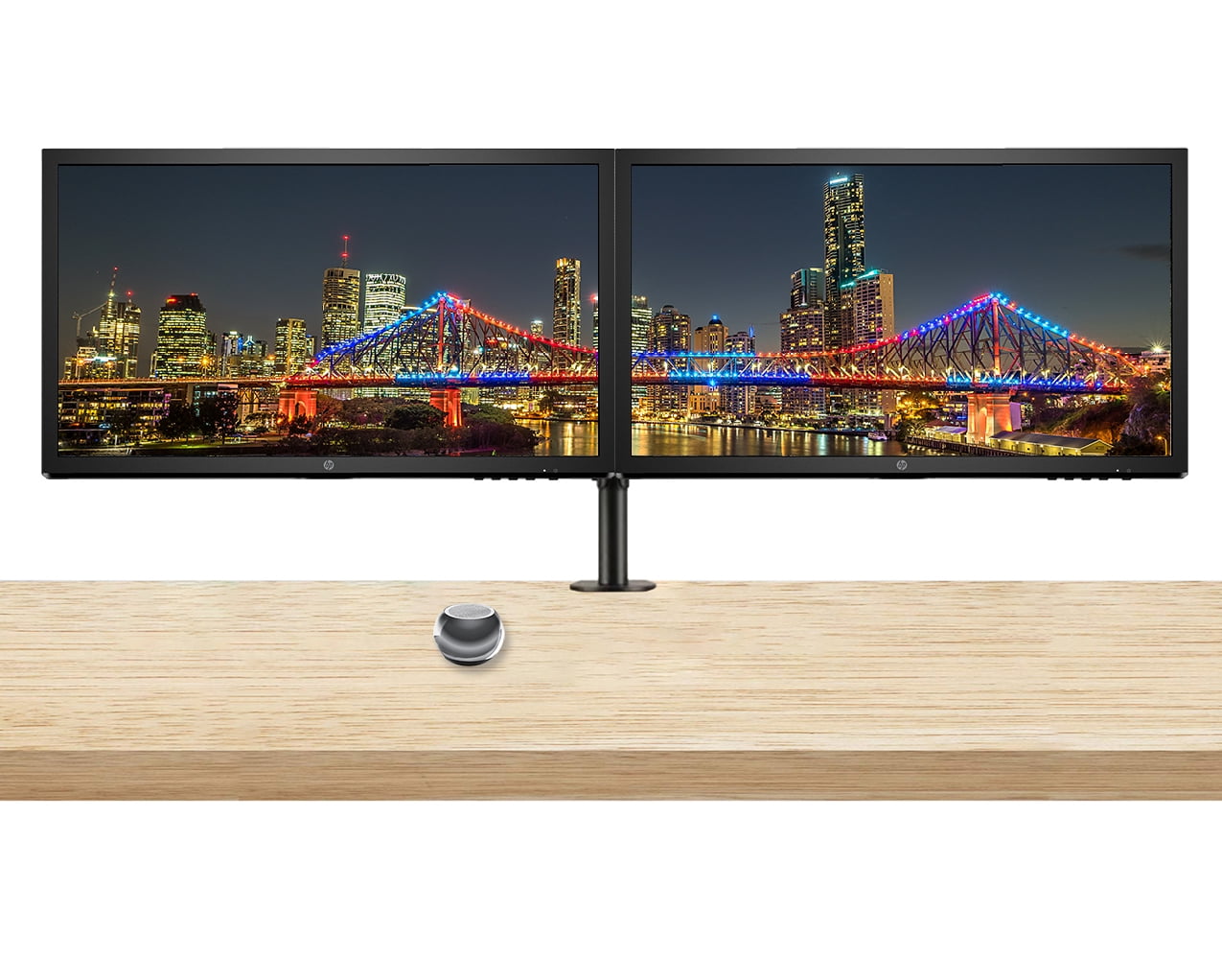 HP V24 24 inch TN Full HD 1920 x 1080 LED Backlit LCD Monitor 2-Pack ...