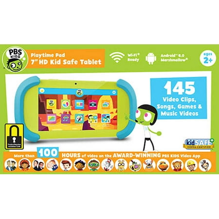 7" HD PBS Kids Playtime Pad Kid Safe Tablet – WiFi Ready – BrickSeek