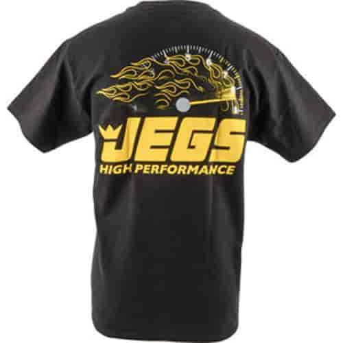 JEGS Apparel and Collectibles MT010107 JEGS Flaming Tachometer T-Shirt ...
