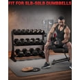 Dumbbell Rack Stand - Heavy Duty Steel Weight Storage Rack with ...