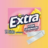 EXTRA Pink Lemonade Sugar-Free LEMON Chewing Gum - 15 Sticks - Walmart.com