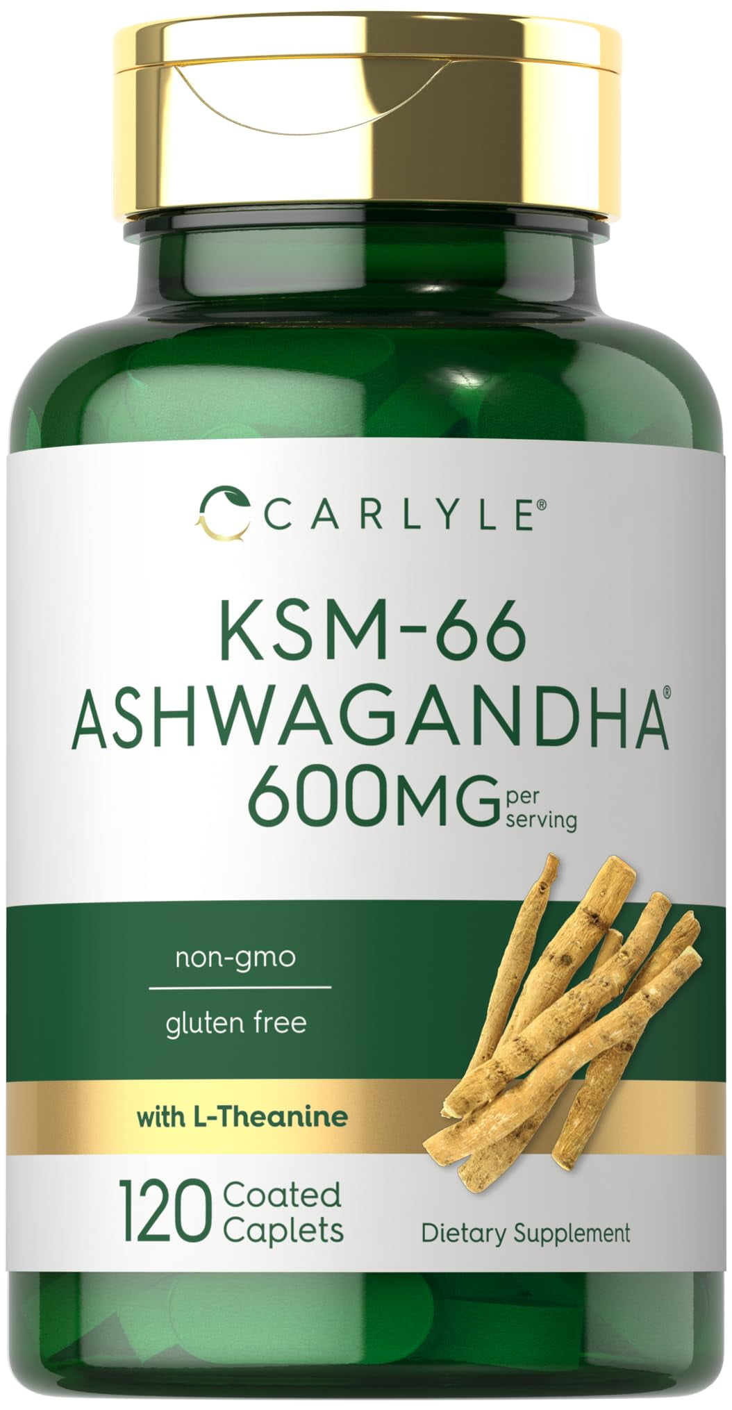 Suplemento Carlyle KSM-66 Ashwagandha 600 mg 120 cápsulas | Bodega Aurrera en línea