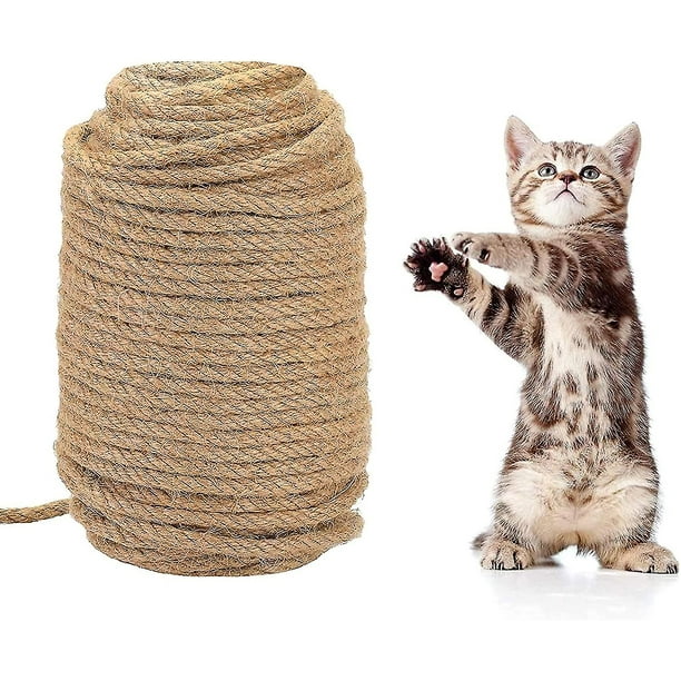 Natural Sisal Rope,50m Sisal Toys,cat Scratching Post,6mm Thickness ...